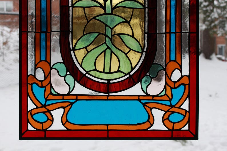 Stranger Things Inspired Stained Glass Window Panel | Vecna Creel House ...