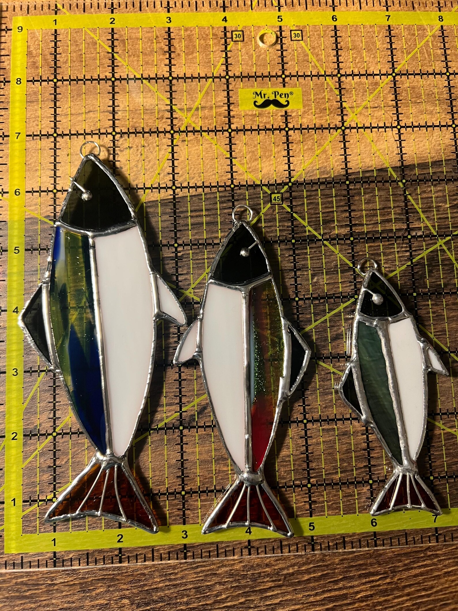 Colorful Stained Glass Fish Suncatcher – Nautical Window Decor - Etsy