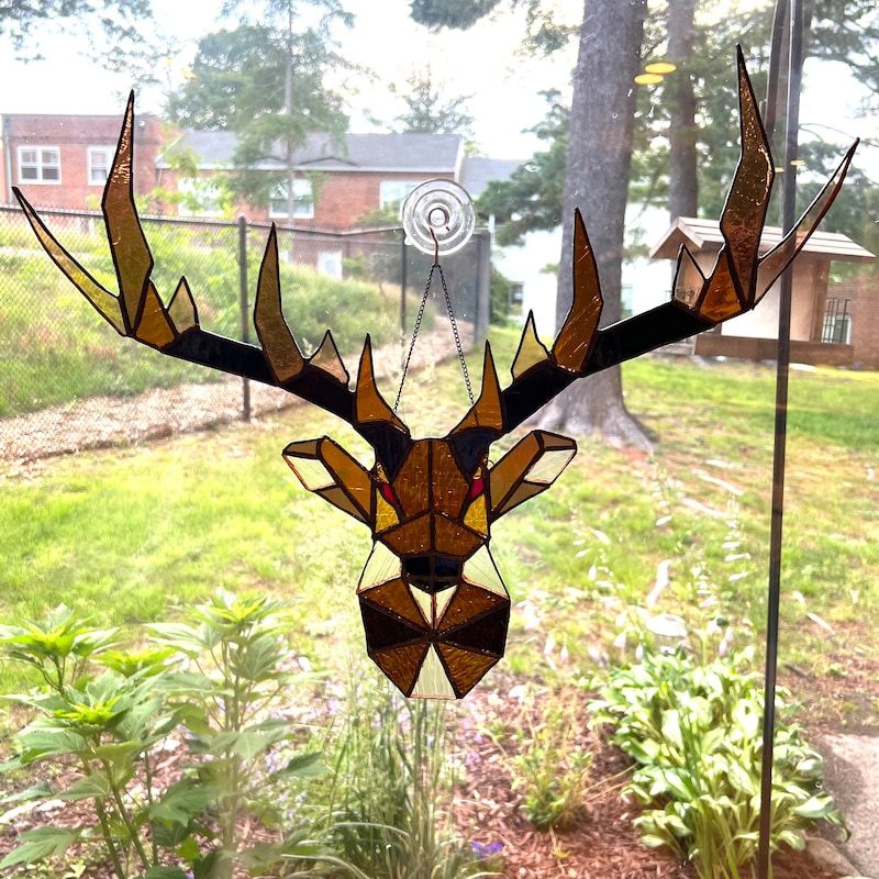 Glass Deer - Etsy