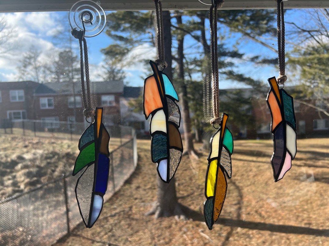 Handmade Feather Suncatchers - Etsy