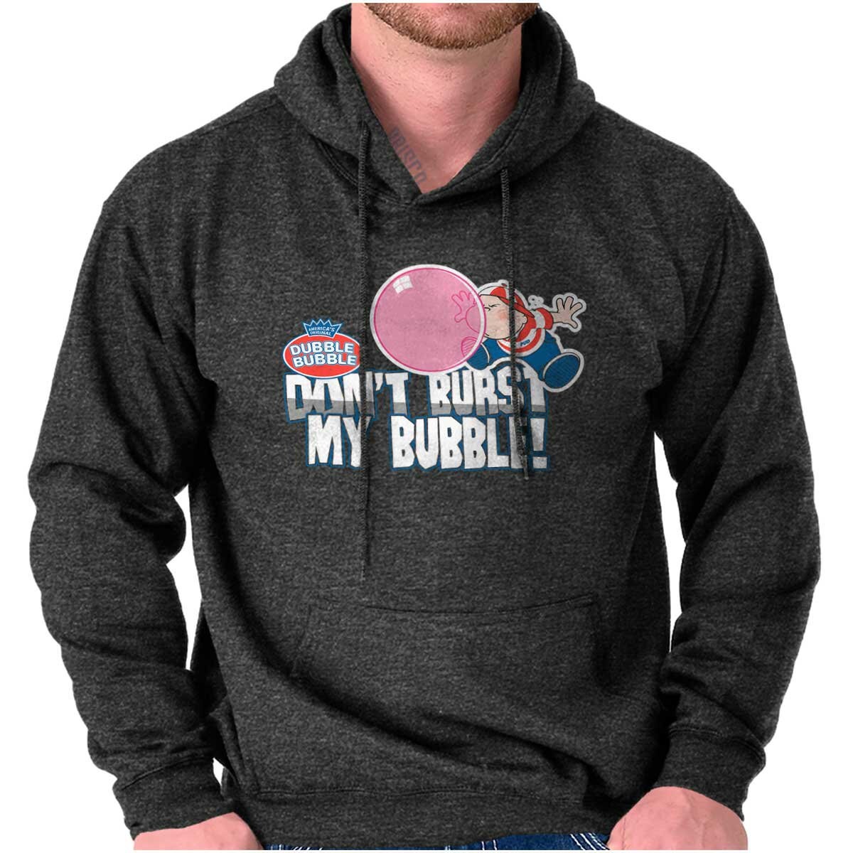 Vintage Dont Burst My Dubble Bubble Logo Gift Hoodie Hooded Sweatshirt ...