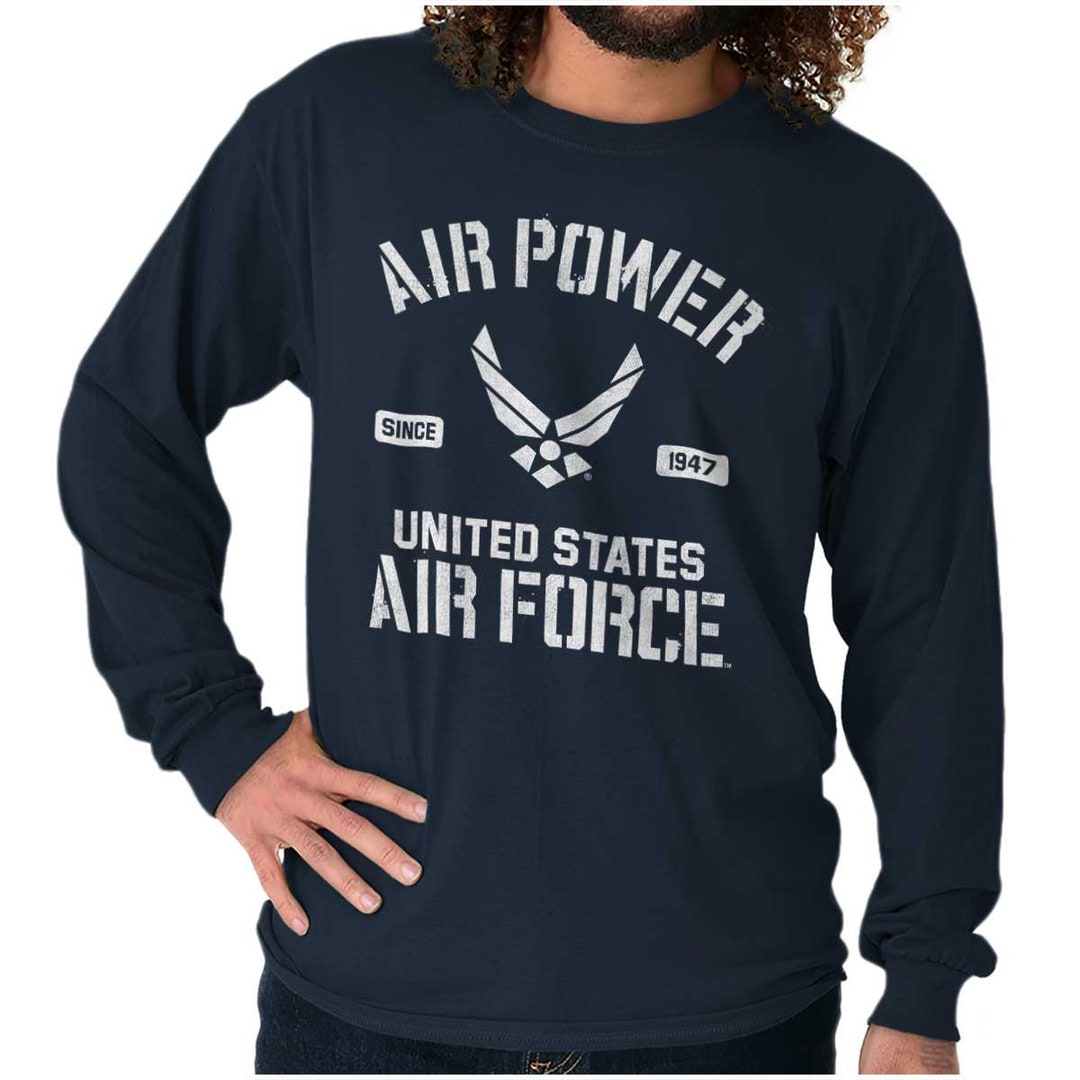 US Air Force Strong Proud USAF Military Gift Long Sleeve Tshirt for Men ...