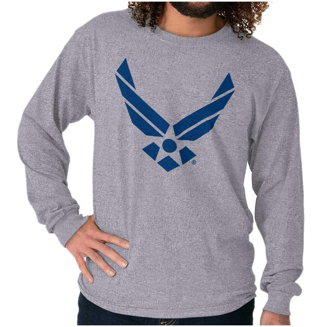 Officially Licensed USAF US Air Force Logo Long Sleeve Tshirt for Men ...