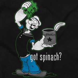 Vintage Popeye Cartoon Workout Fitness Gift Womens or Mens Crewneck ...