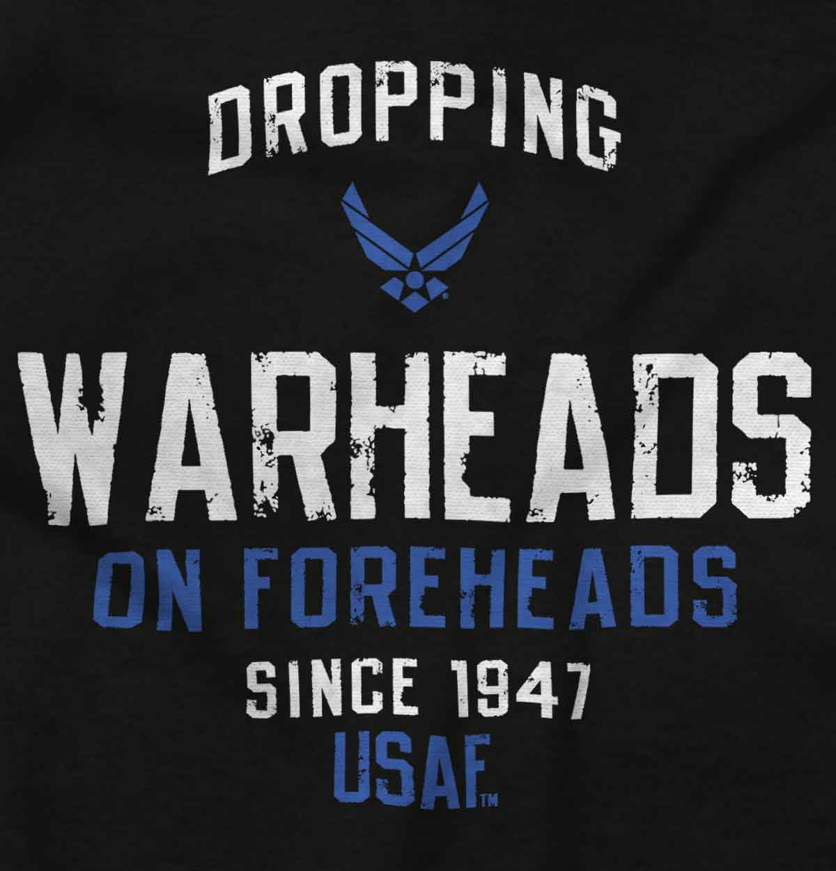 US Air Force USAF Warheads on Foreheads Gift Hoodie Hooded Sweatshirt ...