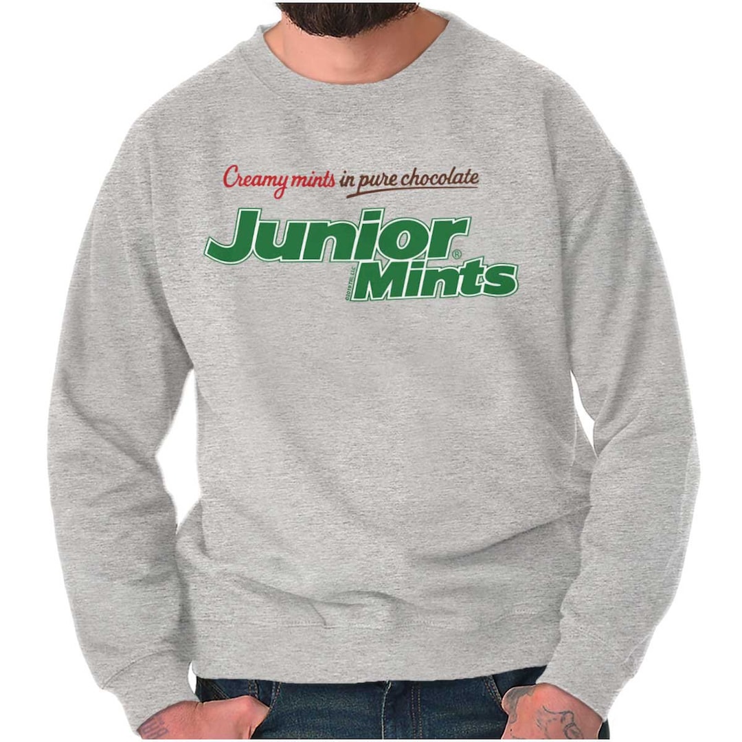Vintage Junior Mints Original Candy Gift Womens or Mens Crewneck ...