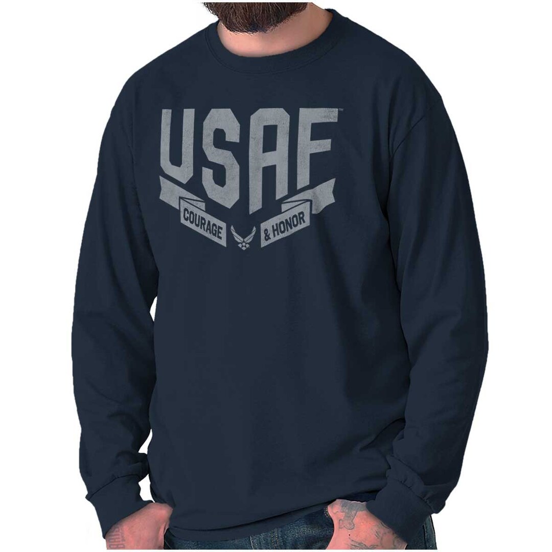 USAF Courage Honor U.S. Military Air Force Long Sleeve Tshirt for Men ...