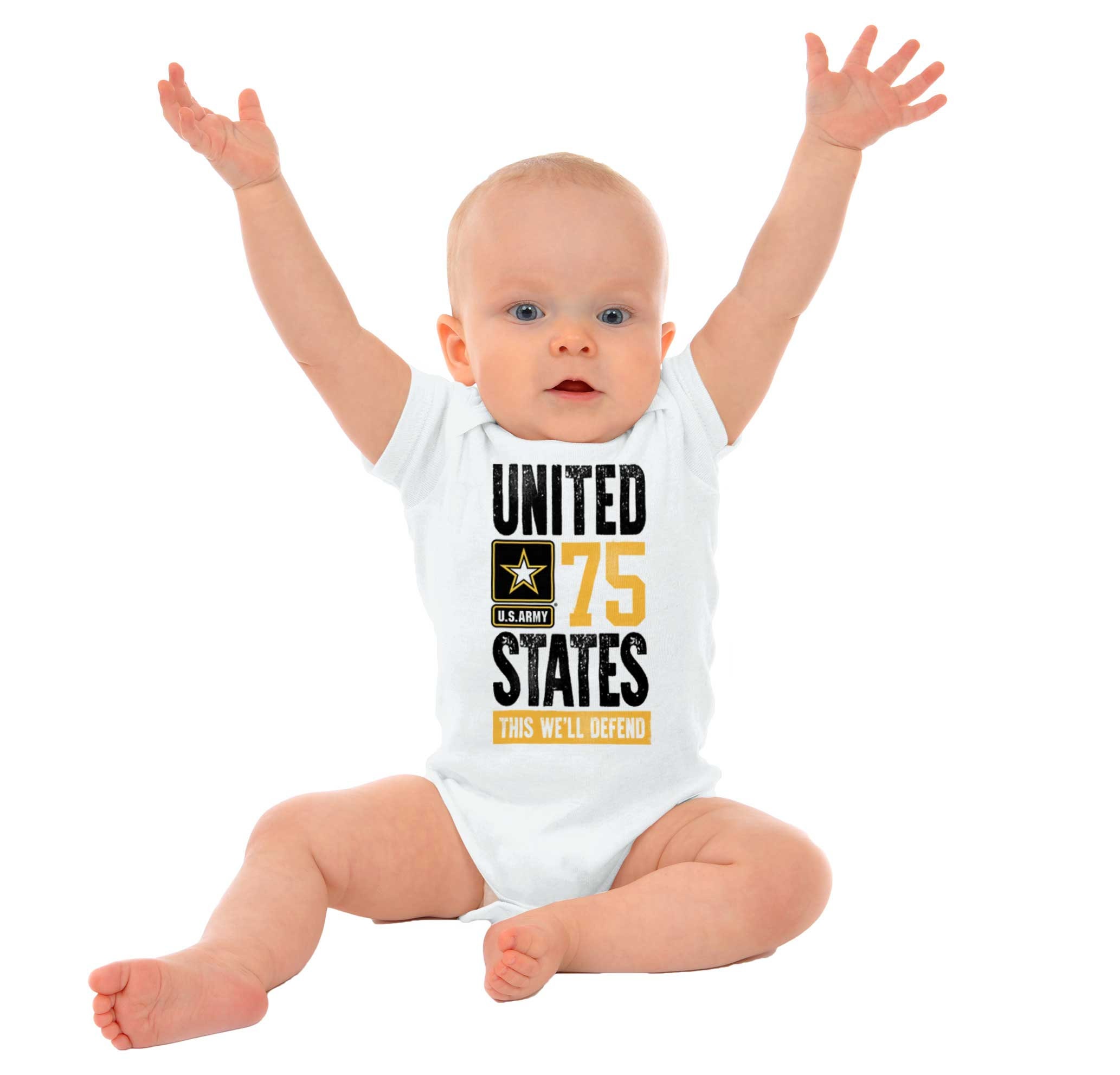 US Army Strong USAF Armed Service Military Newborn Baby Boy Girl Infant ...