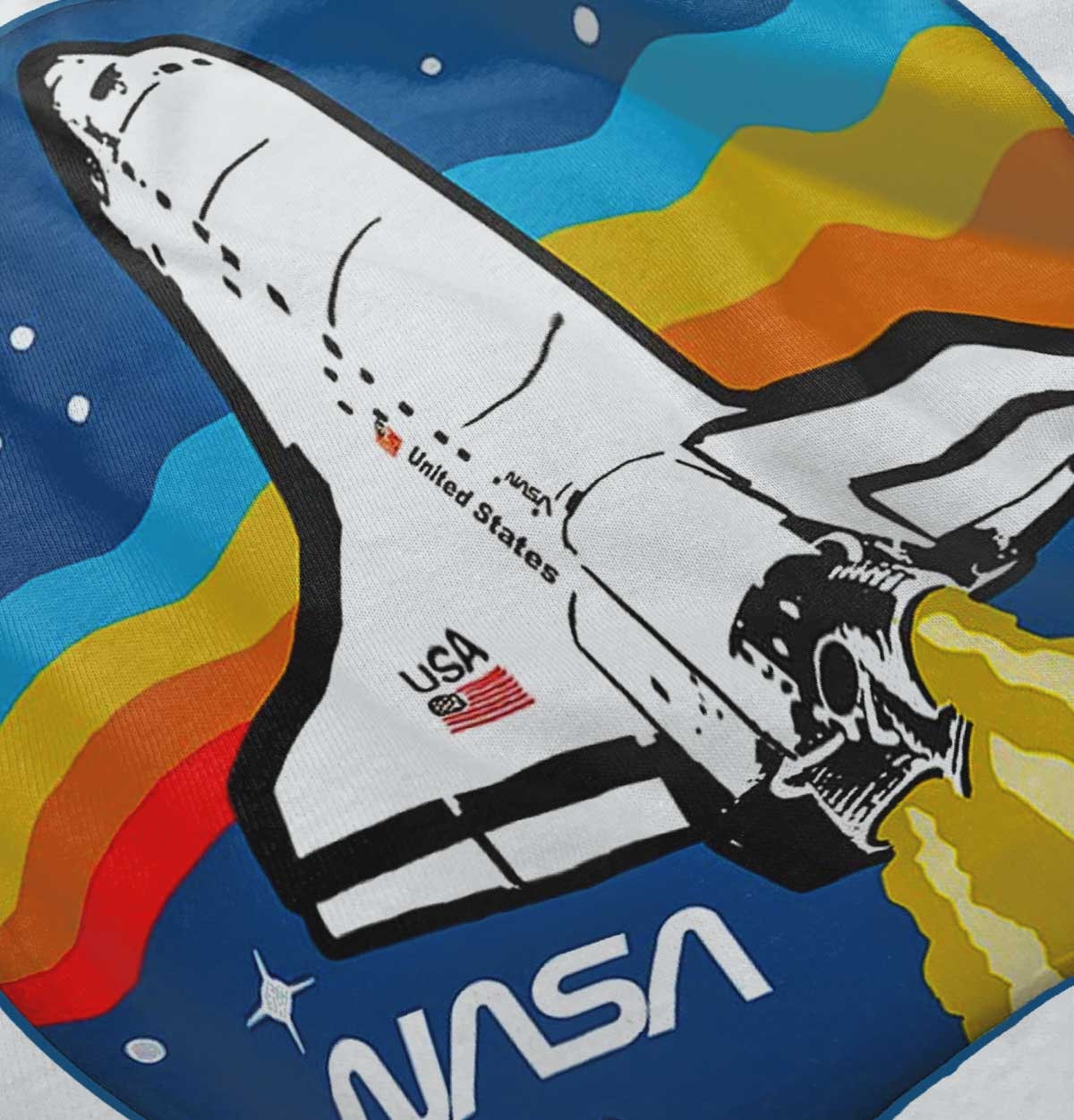 NASA Retro Logo Space Shuttle Rocket Vintage Newborn Baby Boy Girl ...