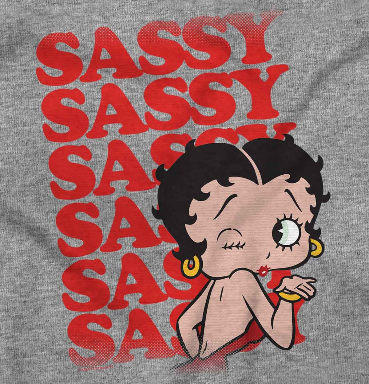 Vintage Sass Symbol Betty Boop Retro Cartoon Womens Hooded Sweatshirts ...