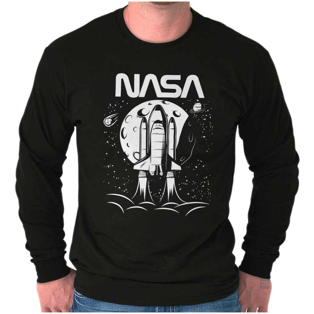 NASA Space Shuttle Rocket Aerospace Program Long Sleeve Tshirt for Men ...