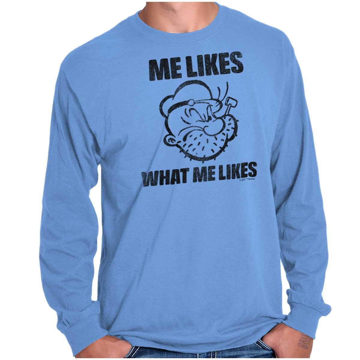 Funny Attitude Grumpy Vintage Popeye Gift Long Sleeve Tshirt - Etsy