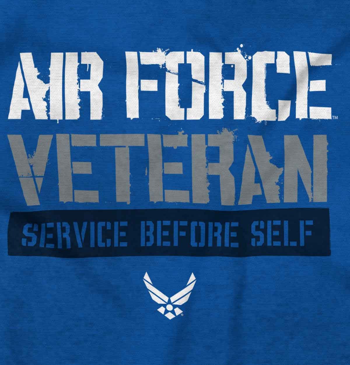 USAF Veteran Service Before Self Air Force Long Sleeve Tshirt for Men ...