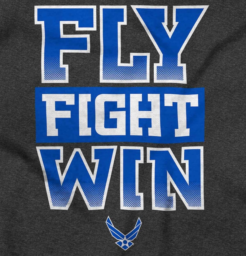 Fly Fight Win USAF Pilot Air Force Military Hoodie Hooded Sweatshirt ...