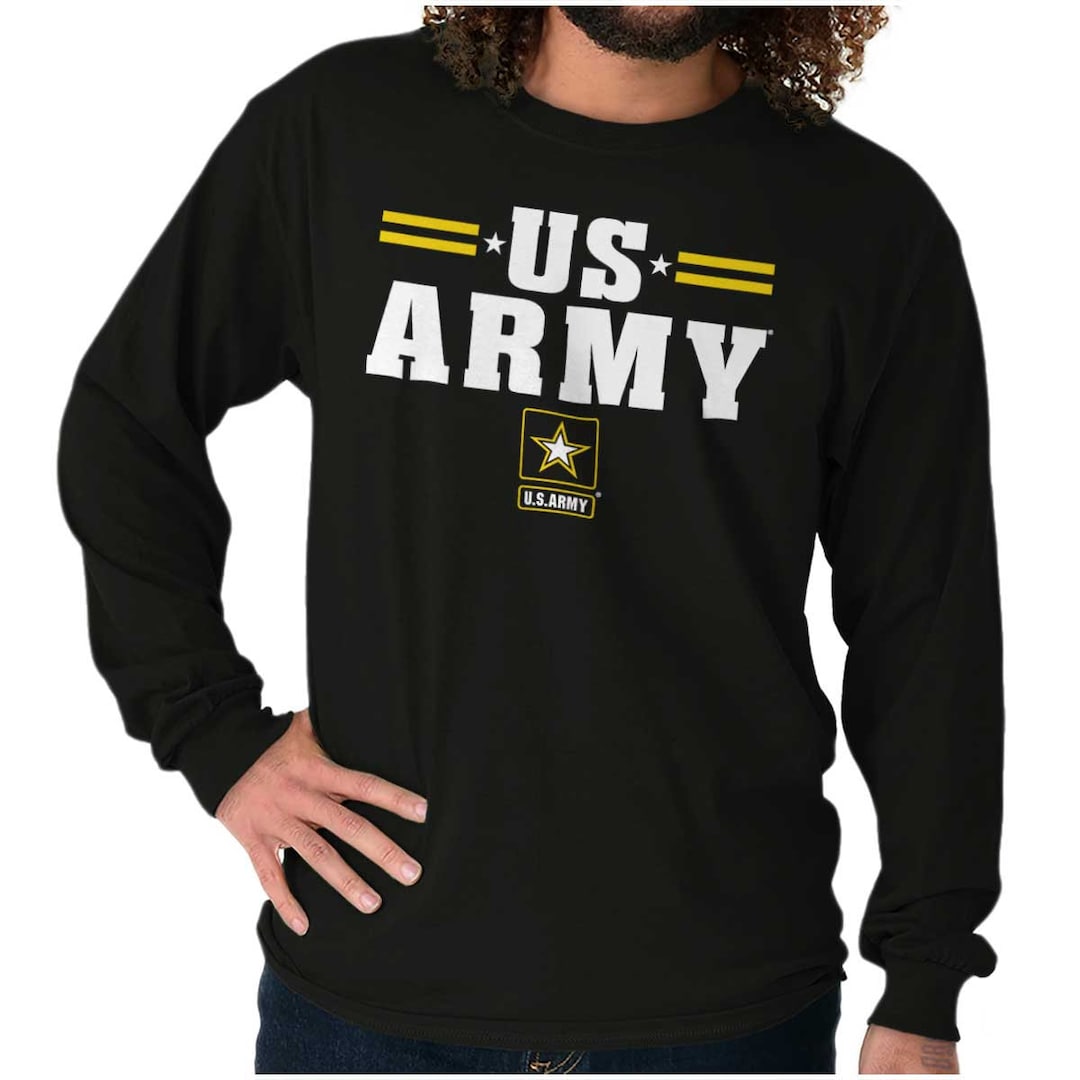 US Army Military Armed Forces Combat Veteran Long Sleeve Tshirt for Men ...
