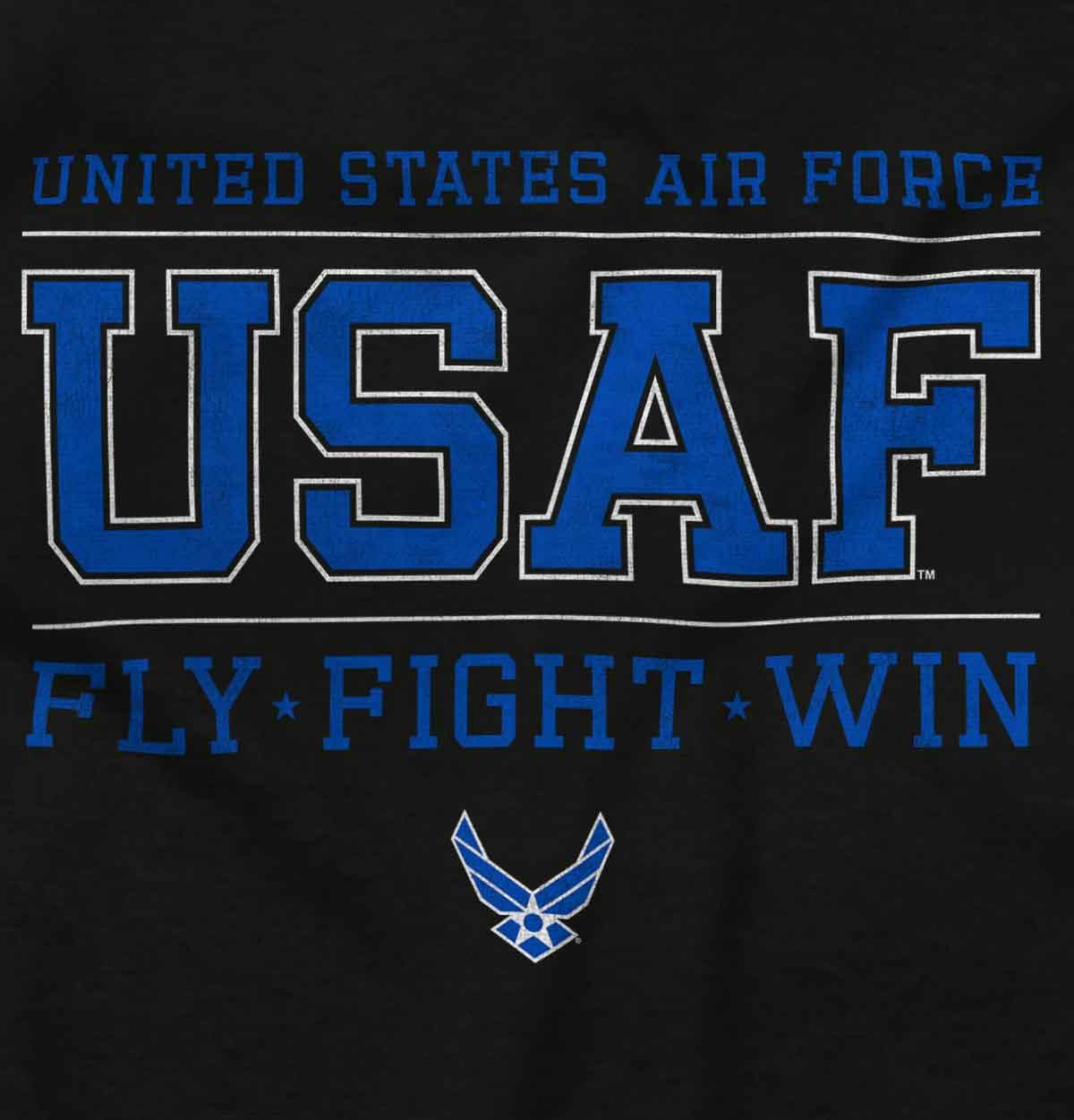 USAF United States Air Force Fight Fly Win Long Sleeve Tshirt for Men ...