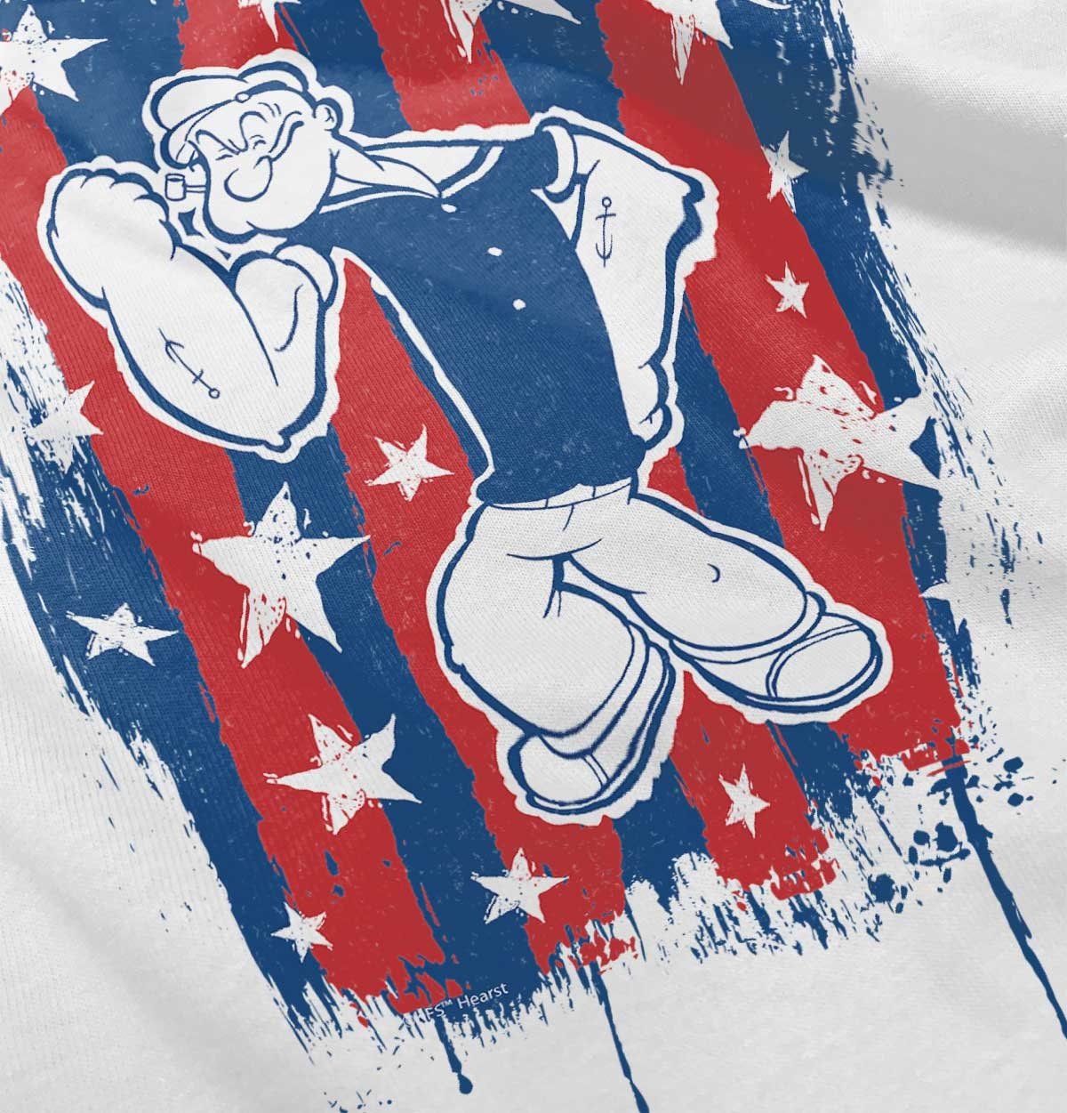 Vintage Patriotic Popeye American Flag Gift Newborn Baby Boy Girl ...