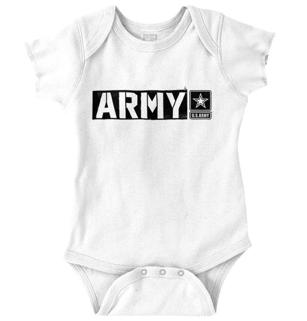 US Army Proud USAF Military Service Veteran Newborn Baby Boy Girl ...