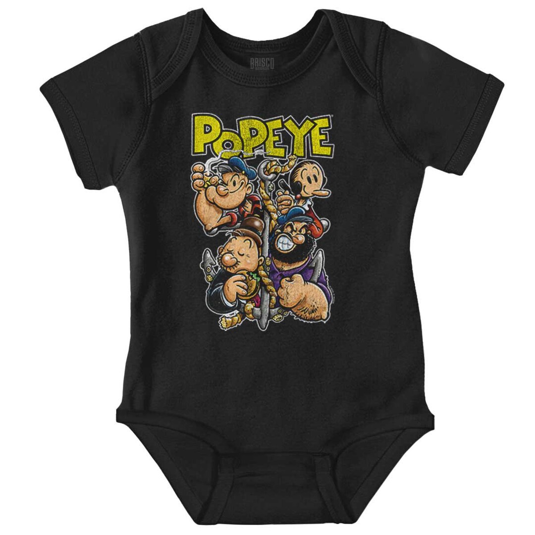 Cool Popeye Olive Oyl Wimpy Bluto Anchor Newborn Baby Boy Girl Infant ...