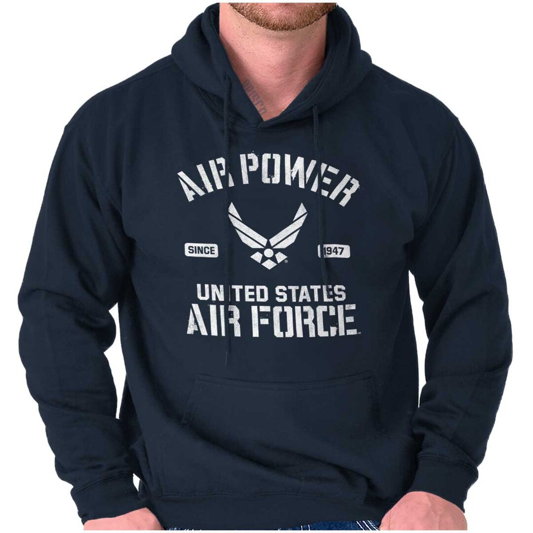 US Air Force Strong Proud USAF Military Gift Hoodie Hooded Sweatshirt ...