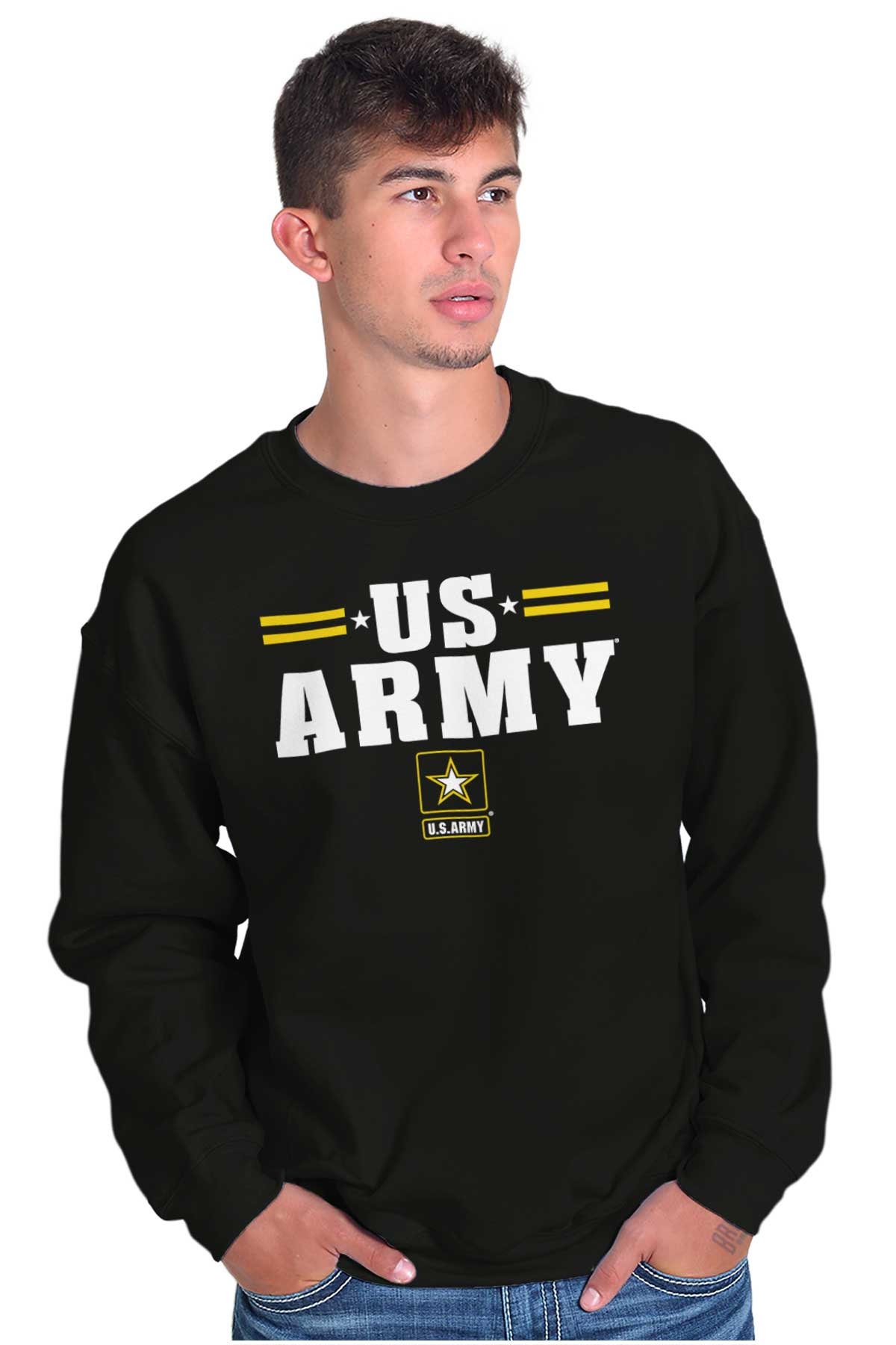 US Army Military Armed Forces Combat Veteran Womens or Mens Crewneck ...