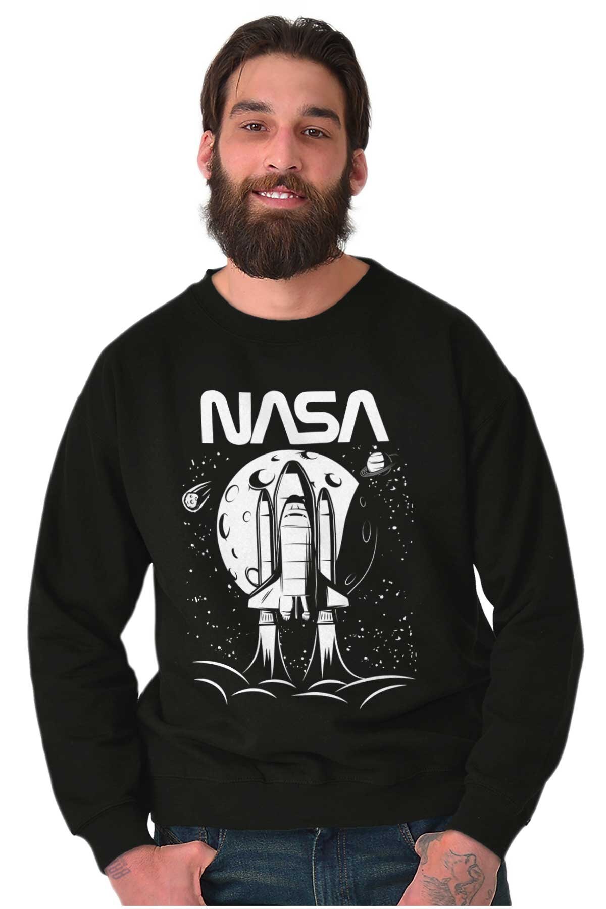 NASA Space Shuttle Rocket Aerospace Program Womens or Mens Crewneck ...