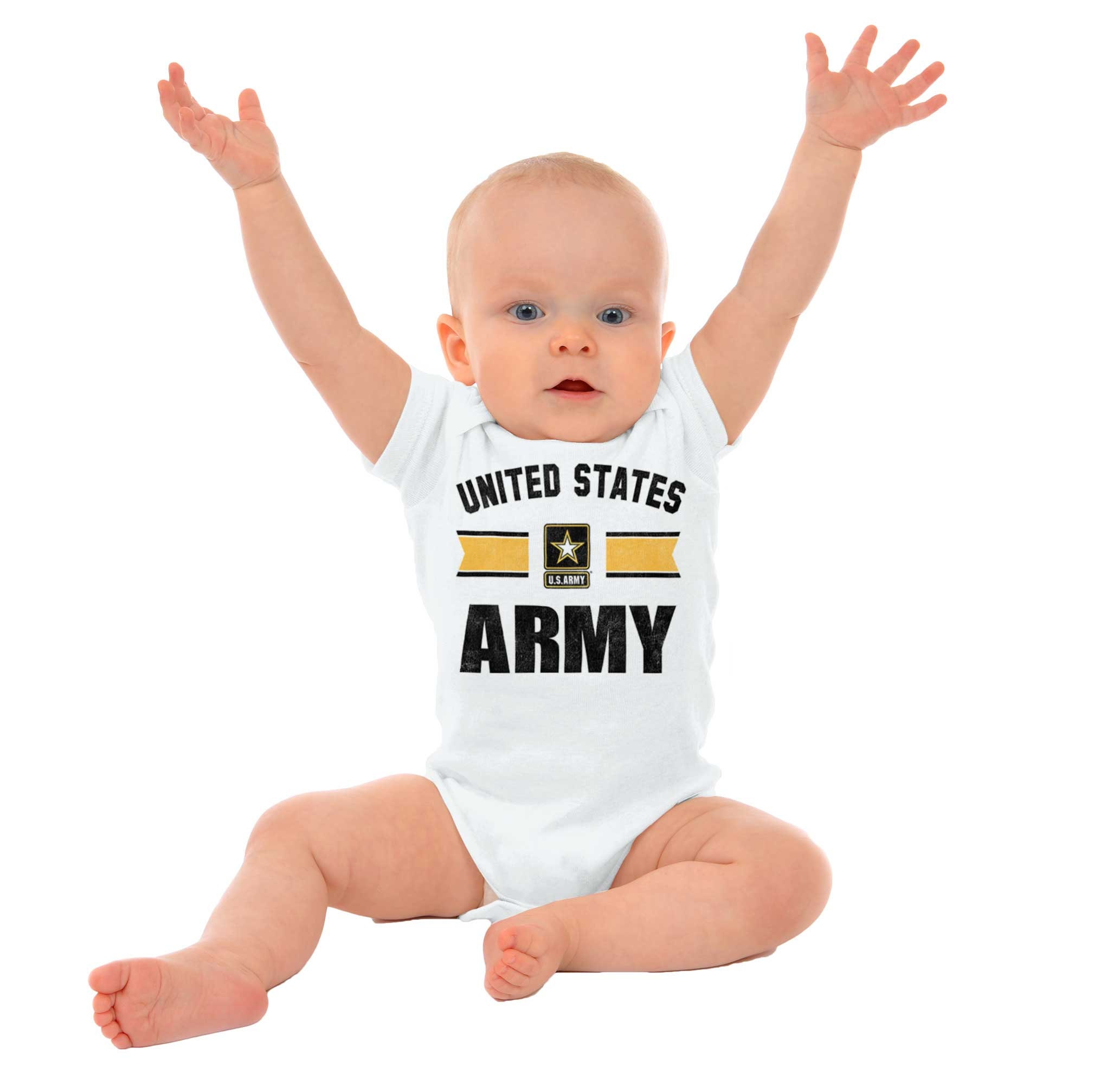 US Army Soldier Veteran Proud Military USAF Newborn Baby Boy Girl ...