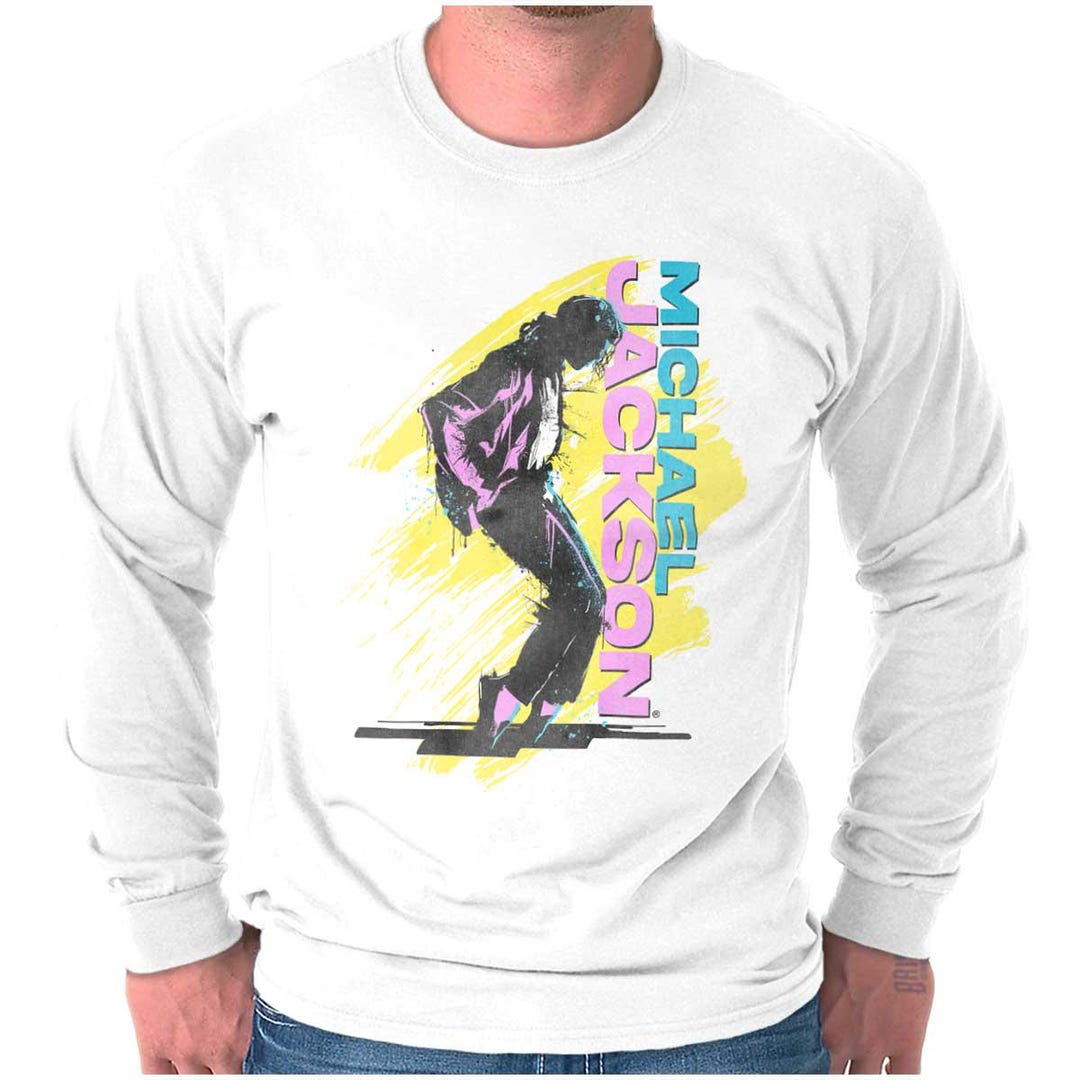 Michael Jackson King of Pop Toe Stand Dance Long Sleeve Tshirt for Men ...