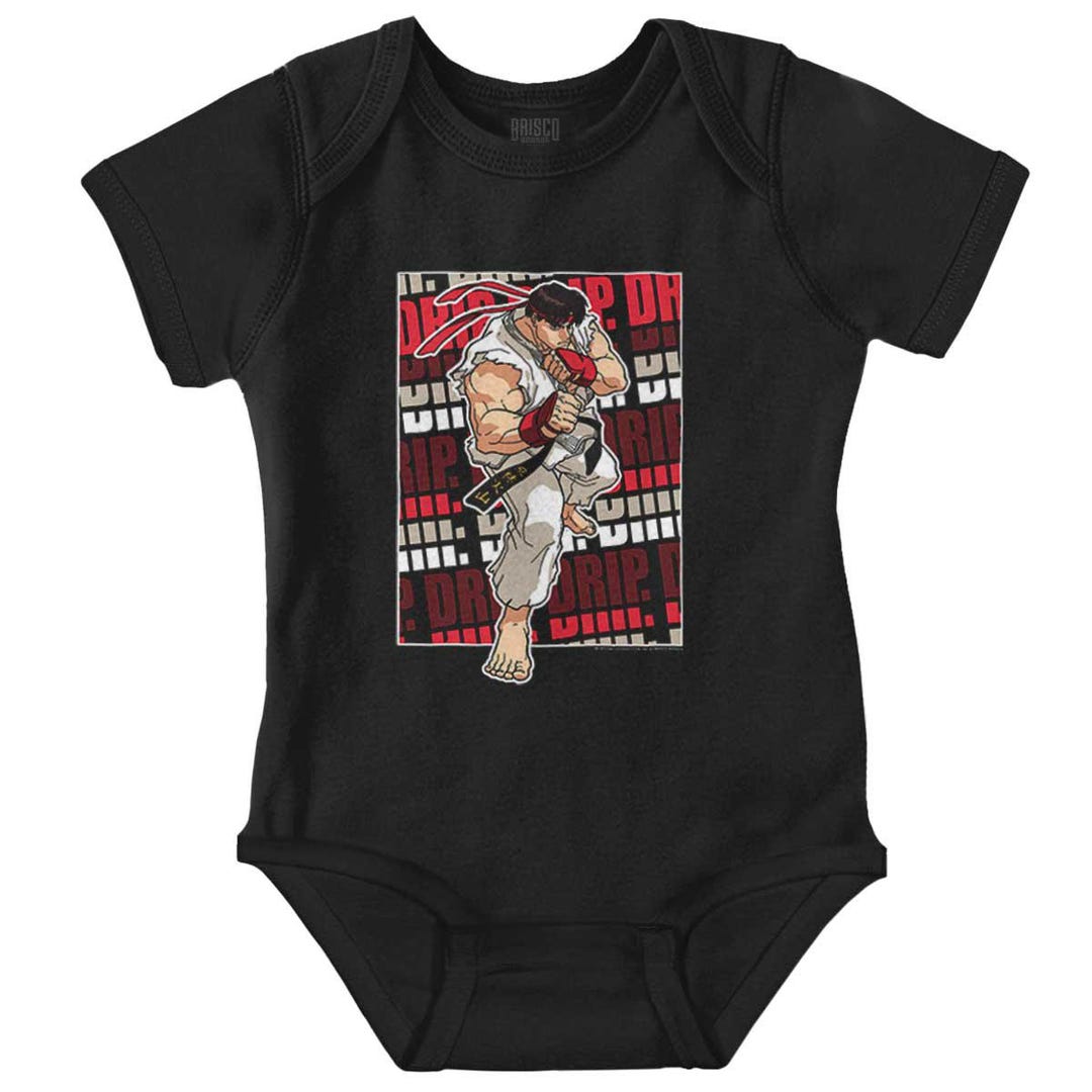 Retro Street Fighter Video Game Ryu Drip Newborn Baby Boy Girl Infant ...