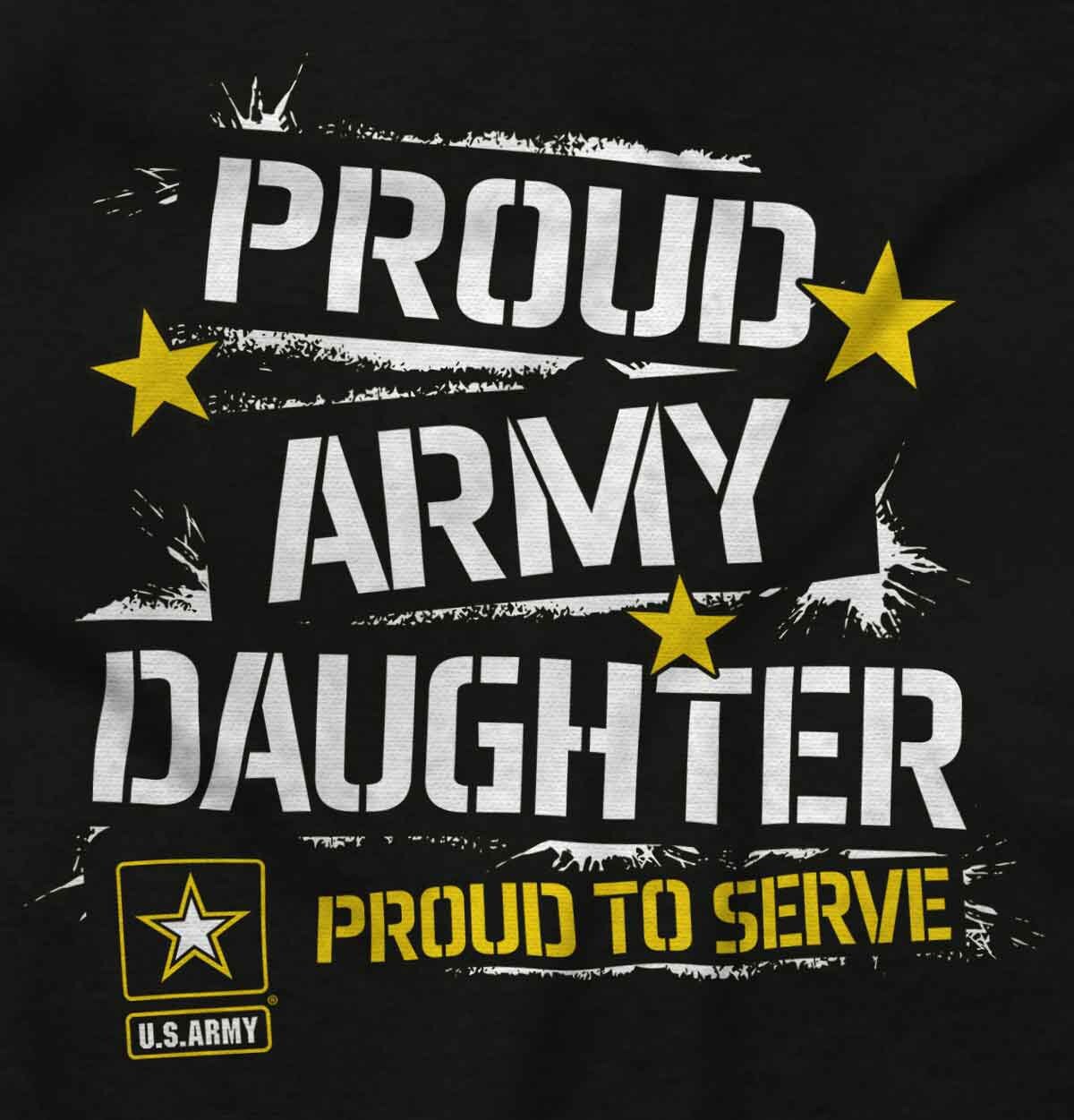 Proud Army Daughter USAF US Military Family Baby Girls Infant Romper ...