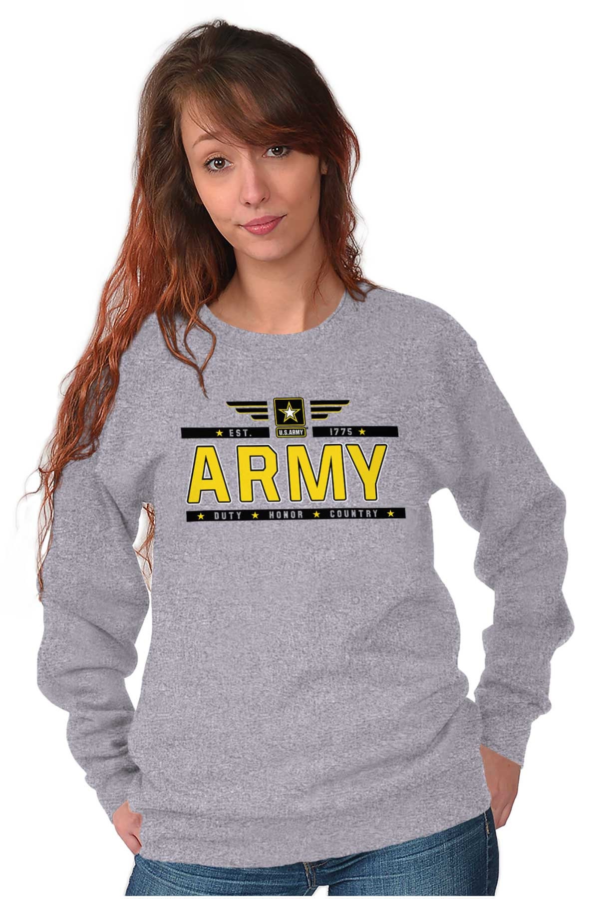 US Army Veteran Proud Mom Dad Military Logo Womens or Mens Crewneck Sweatshirt - Etsy