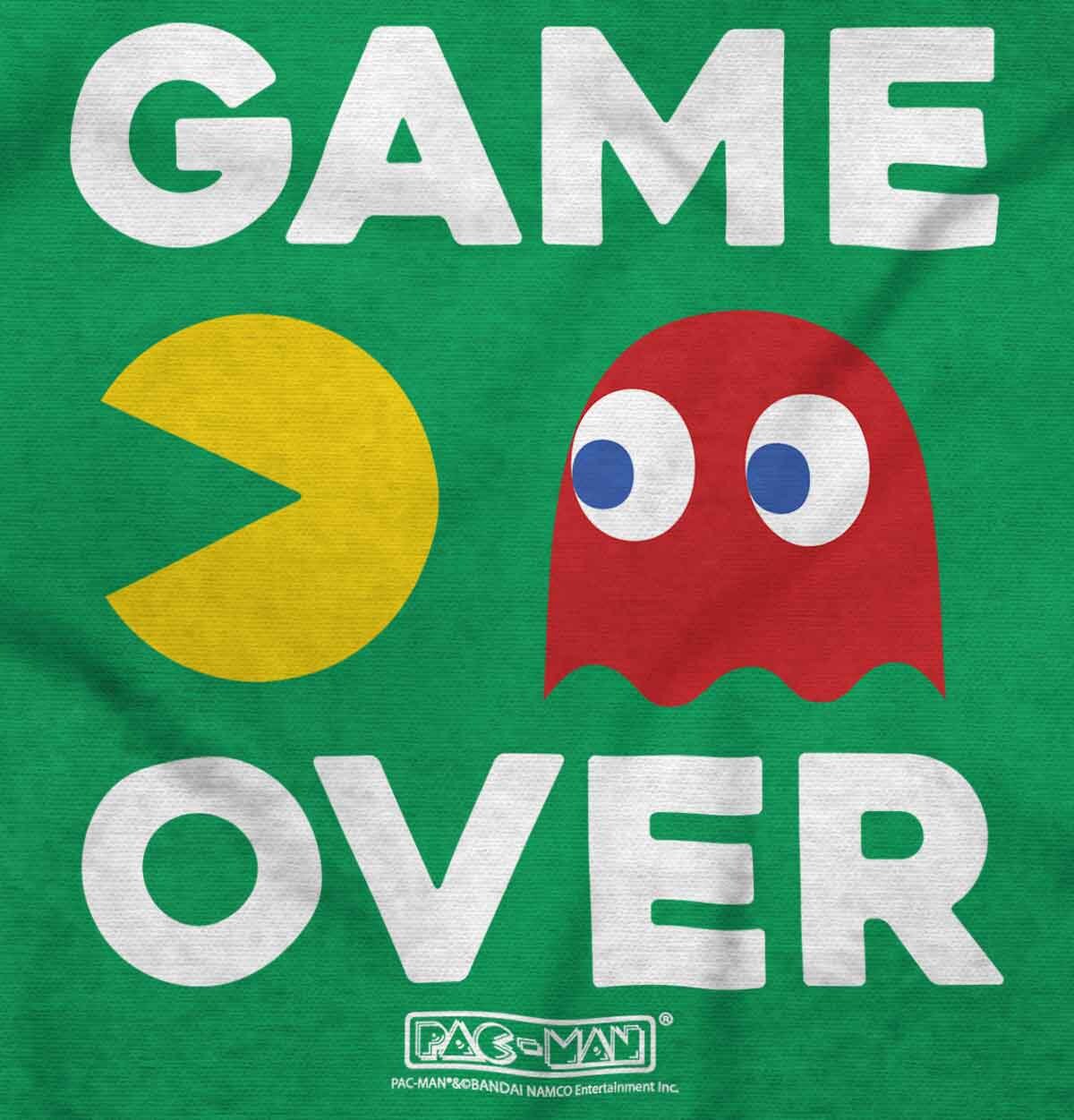PACMAN Game Over Blinky Ghost Vintage Gaming Hoodie Hooded Sweatshirt ...