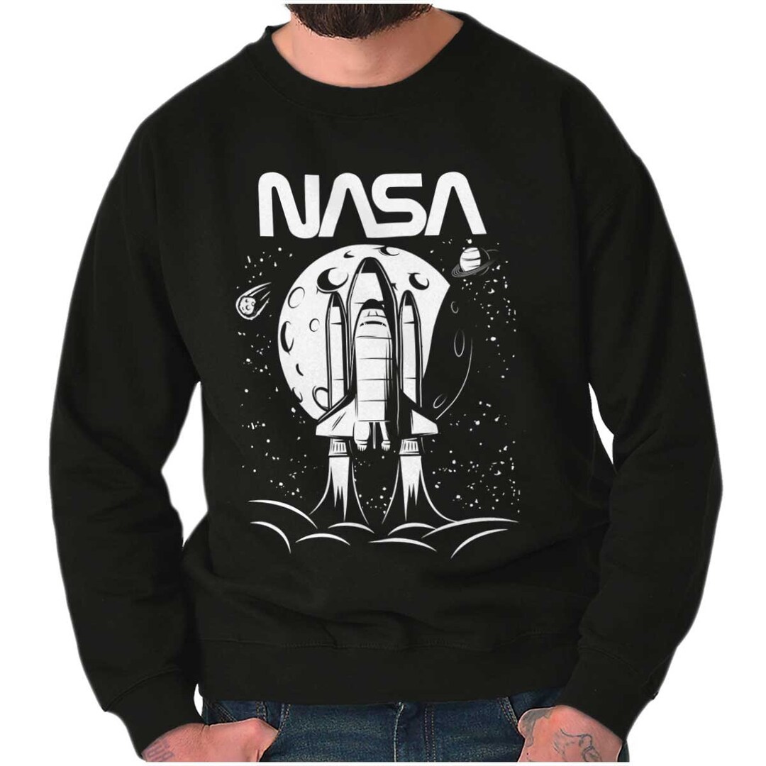 NASA Space Shuttle Rocket Aerospace Program Womens or Mens Crewneck ...