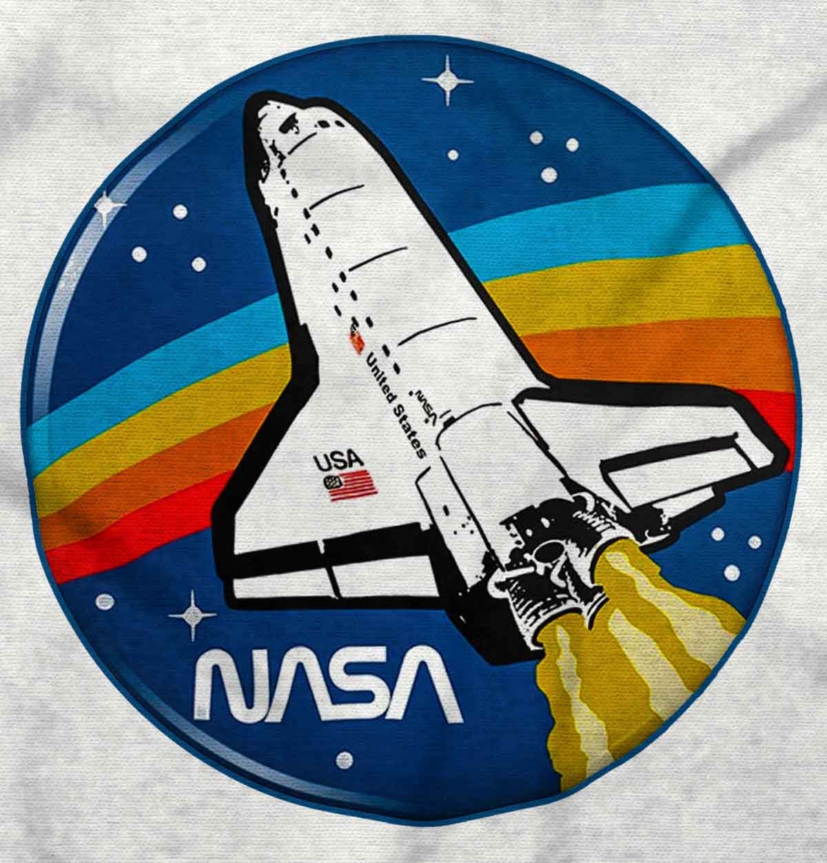 NASA Retro Logo Space Shuttle Rocket Vintage Newborn Baby Boy Girl ...