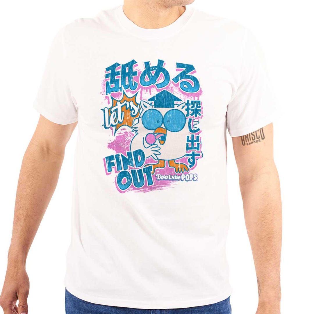 Kanji Tootsie Pop Mr. Owl Let's Find Out Crewneck Graphic T-shirt - Etsy