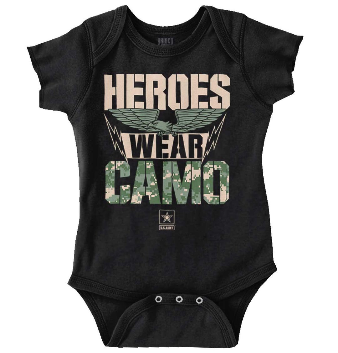 United States Army Star Heroes Wear Camo Newborn Baby Boy Girl Infant ...