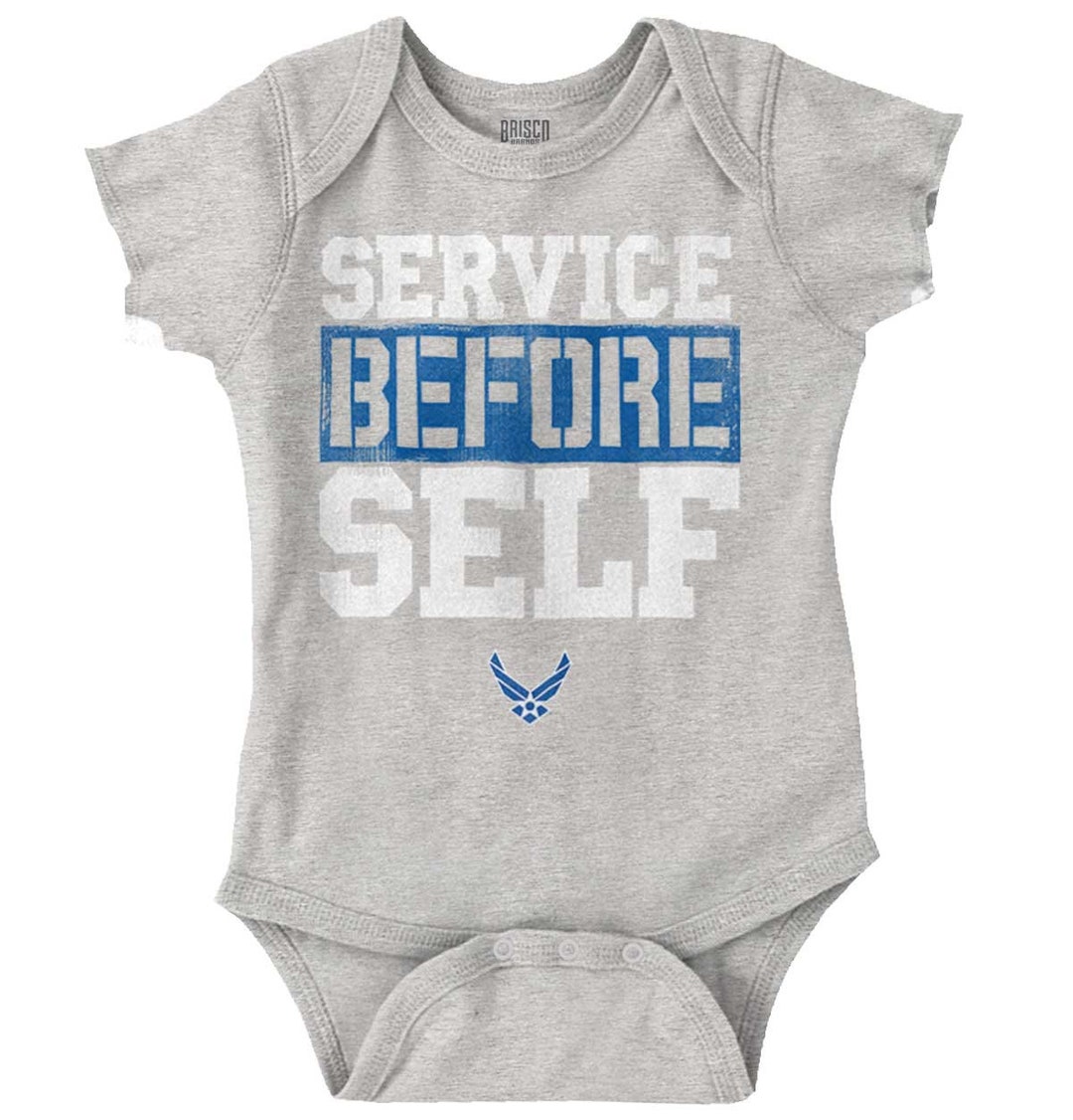 Service Before Self USAF Military Air Force Newborn Baby Boy Girl ...