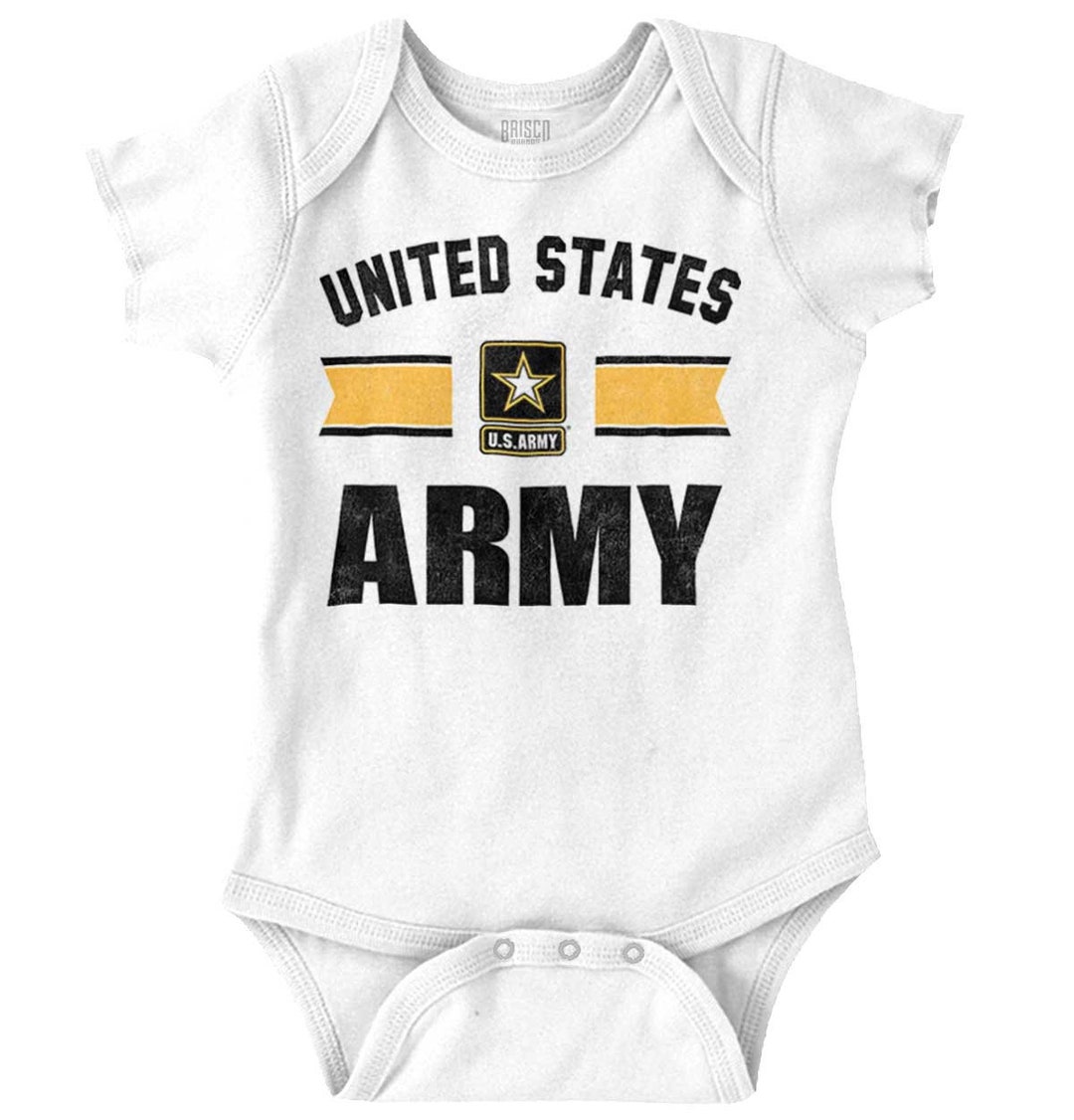 US Army Soldier Veteran Proud Military USAF Newborn Baby Boy Girl ...