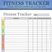 Fitness Tracker, Digital Download, Printable, Workout Log, Exercise ...