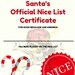 Personalized Printable Nice List Certificate - Etsy