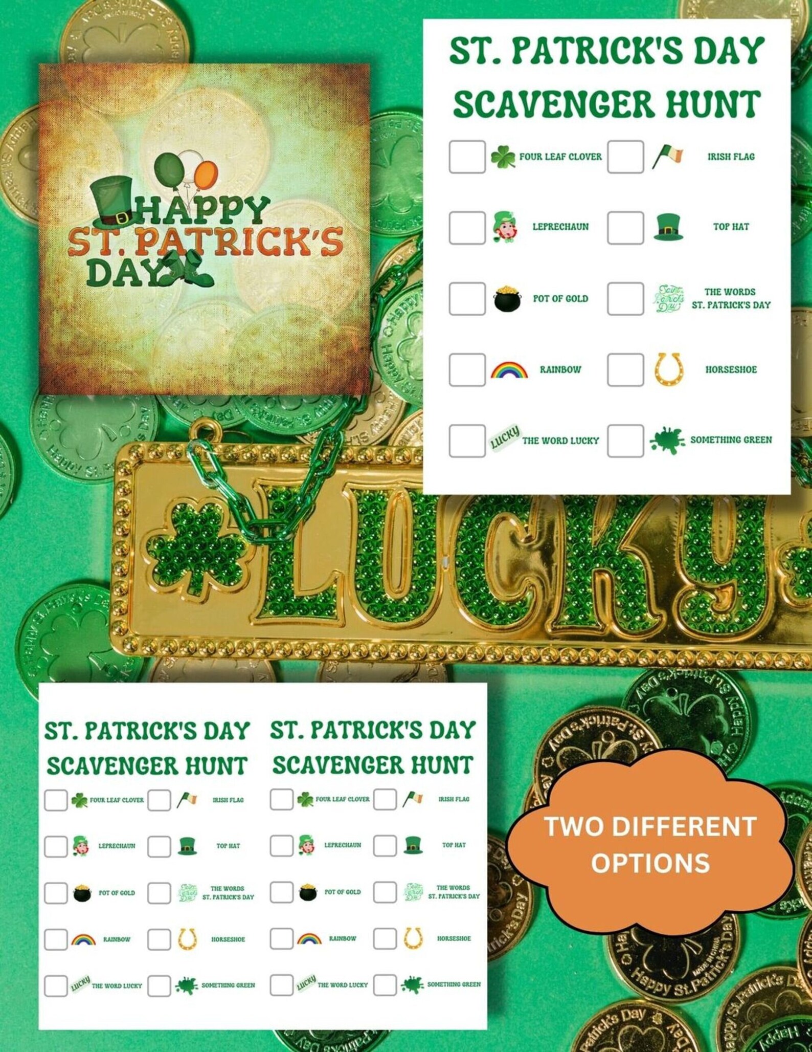 St. Patrick's Day Scavenger Hunt Digital Download - Etsy
