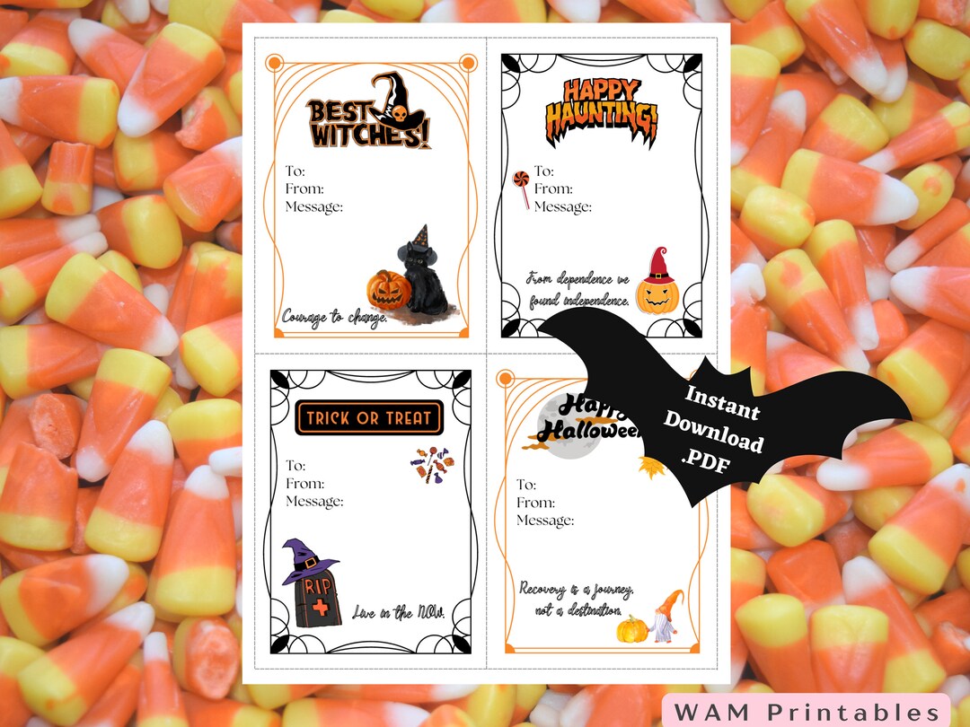 W/QUOTES Halloween Candy Grams Halloween Fundraiser Instant - Etsy