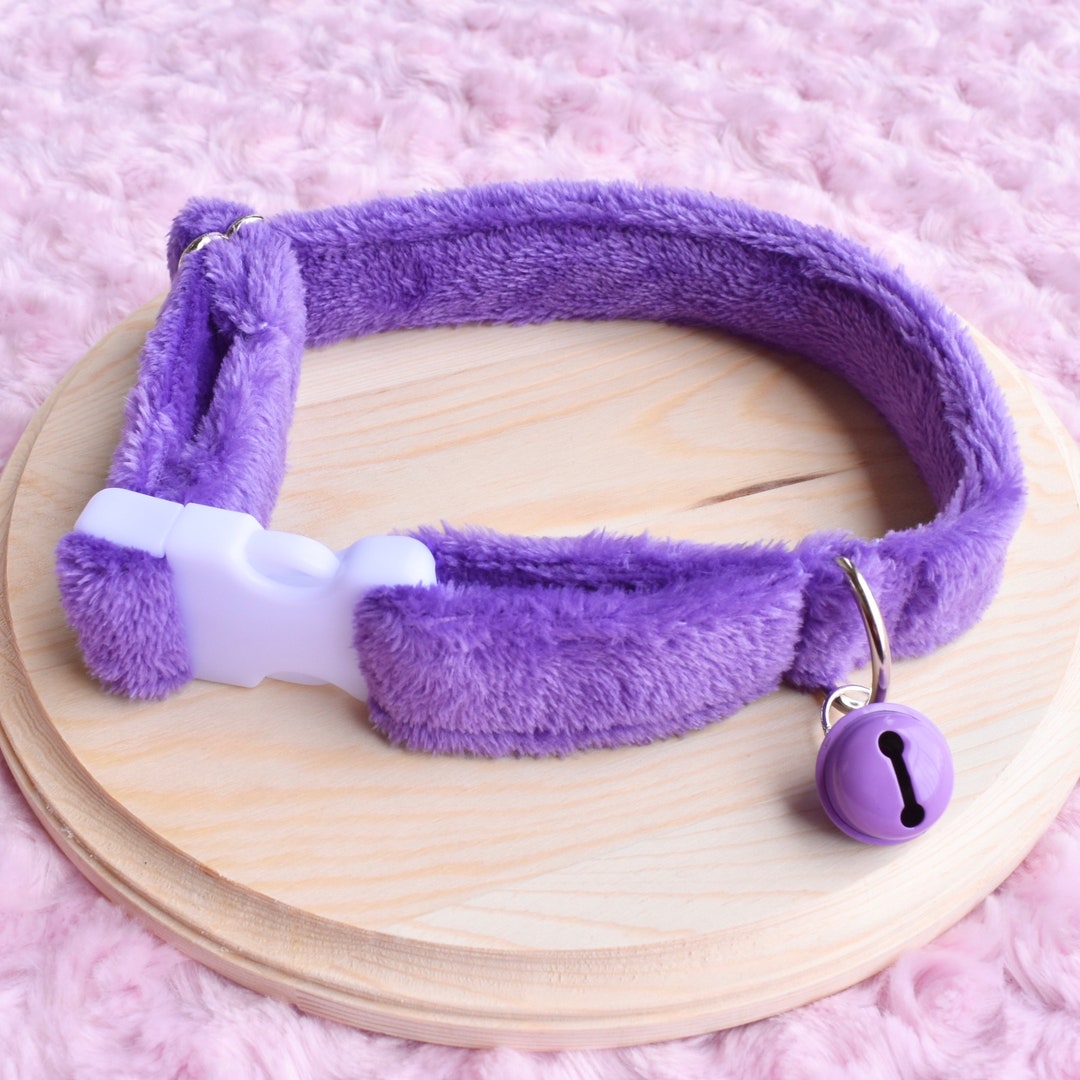 Purple Fluffy Collar 12-18inch Pet Play Cosplay Adult - Etsy