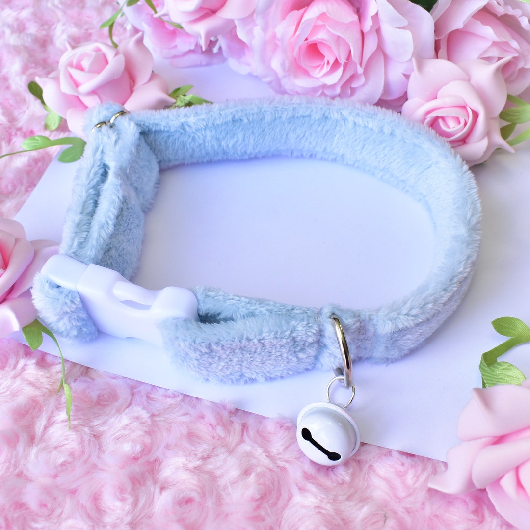 Steel Blue Fuffy Collar 12-18inch Pet Play Cosplay Adult - Etsy