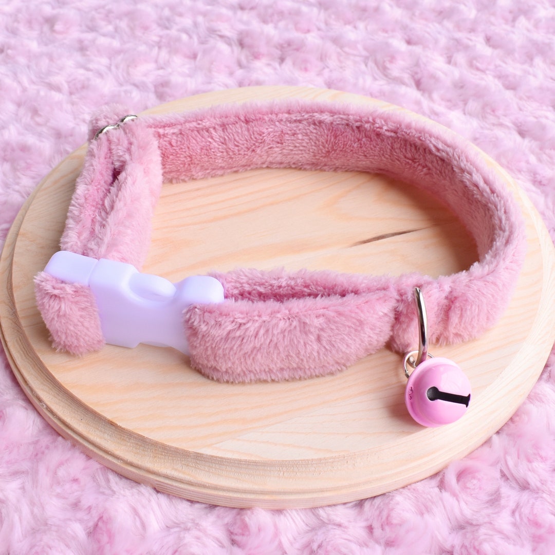 Blush Pink Fluffy Collar 12-18inch Pet Play Cosplay Adult - Etsy