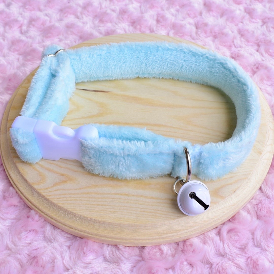 Aqua Blue Fluffy Collar 12-18inch Pet Play Cosplay Adult - Etsy