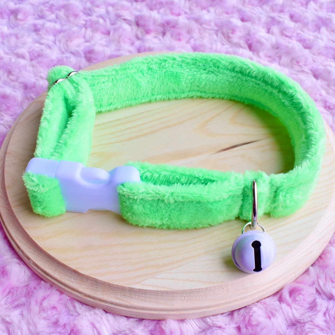 Neon Green Fluffy Collar 12-18inch Pet Play Cosplay Adult - Etsy