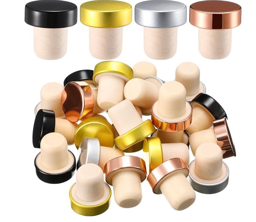 Personalized Wedding Wine Bottle Corks T Shaped Cork Plugs for Wine ...