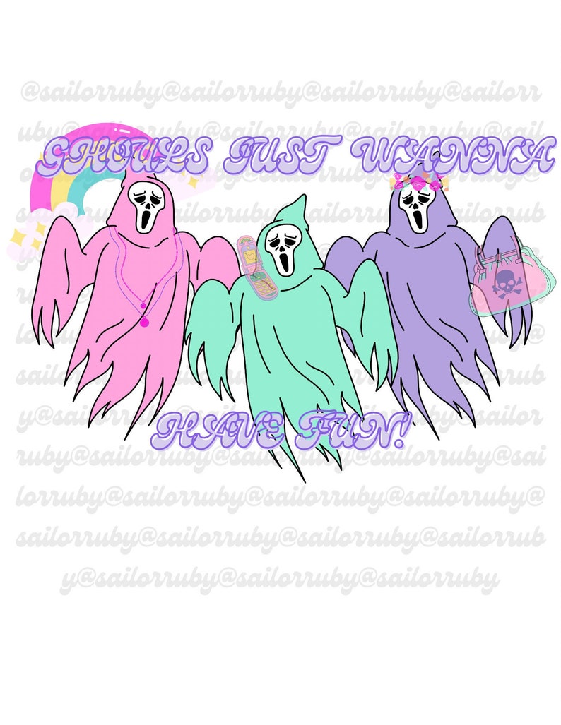 Ghouls Just Wanna Have Fun SVG, PDF, PNG, Halloween Design, Digital ...