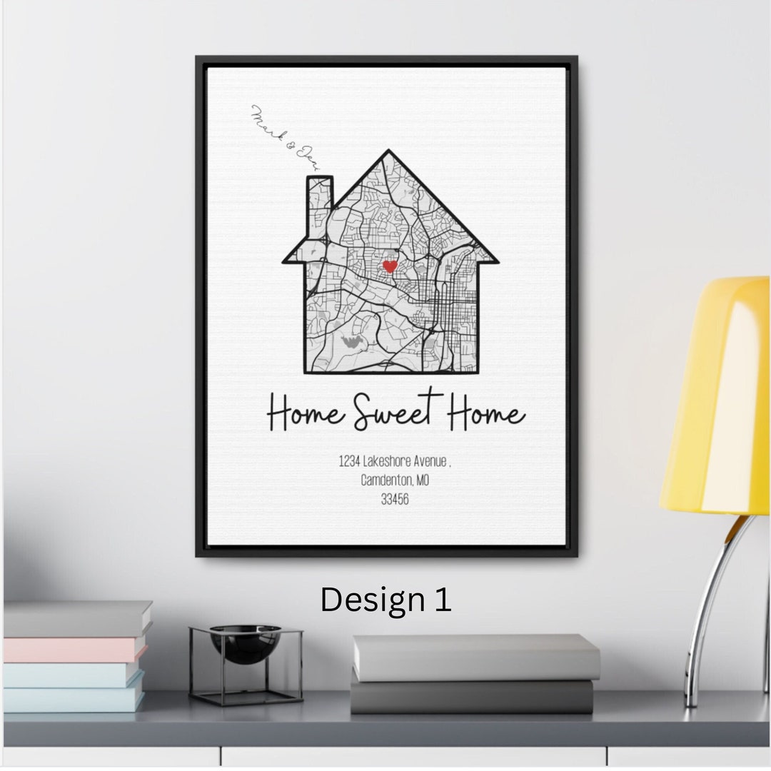 Our First Home, Home Sweet Home, Gift Map Download - New Home, First ...